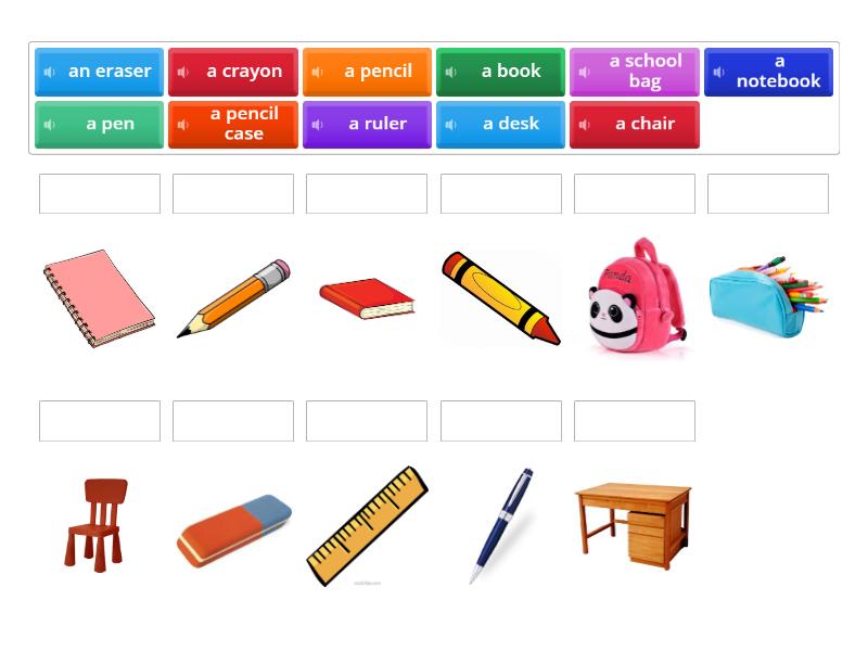 SCHOOL THINGS - FAM STATER - Match up