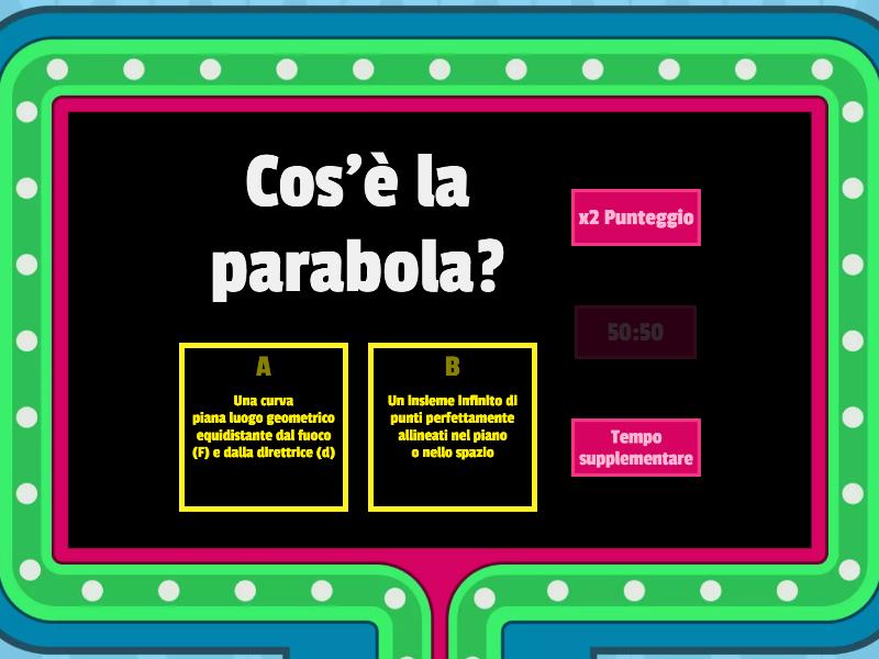 La parabola - Gameshow quiz