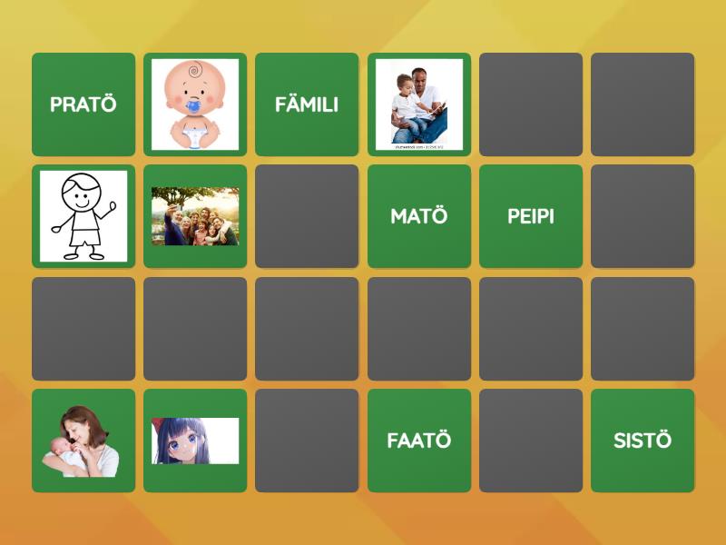 PARTY MUISTIPELI - Matching pairs