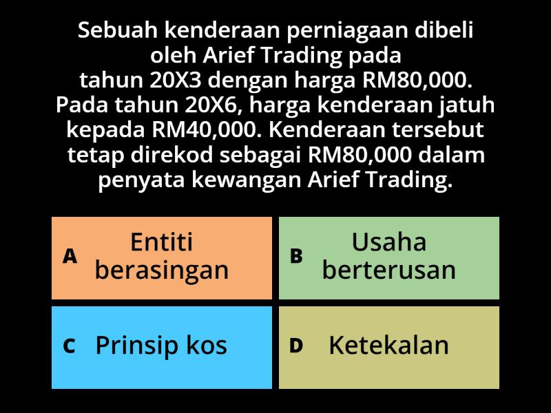 PADANKAN SITUASI MENGIKUT ANDAIAN, PRINSIP DAN BATASAN DALAM PERAKAUNAN ...
