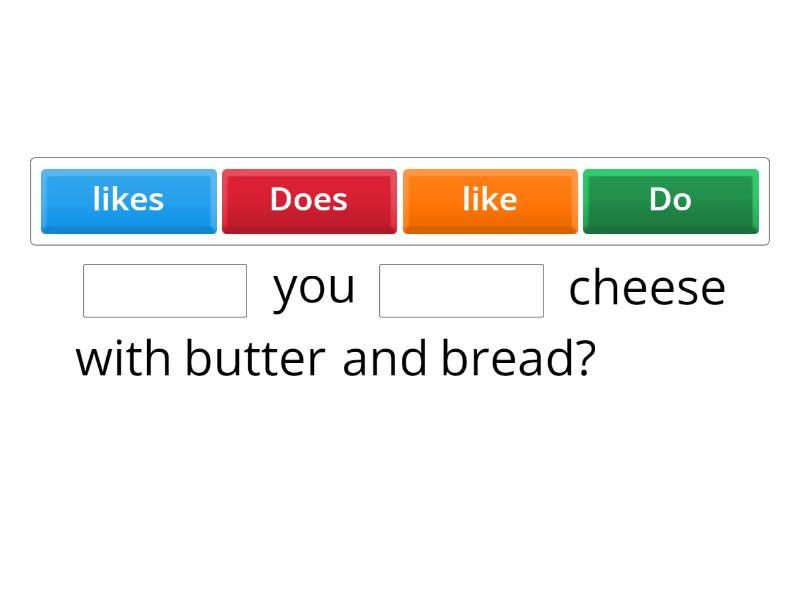 Do/Does and Verbs - Complete the sentence