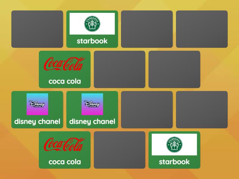 memorice de logos - Matching pairs