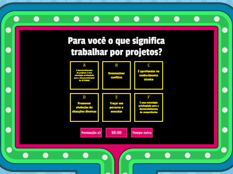 METODOLOGIA POR PROJETOS - Gameshow quiz