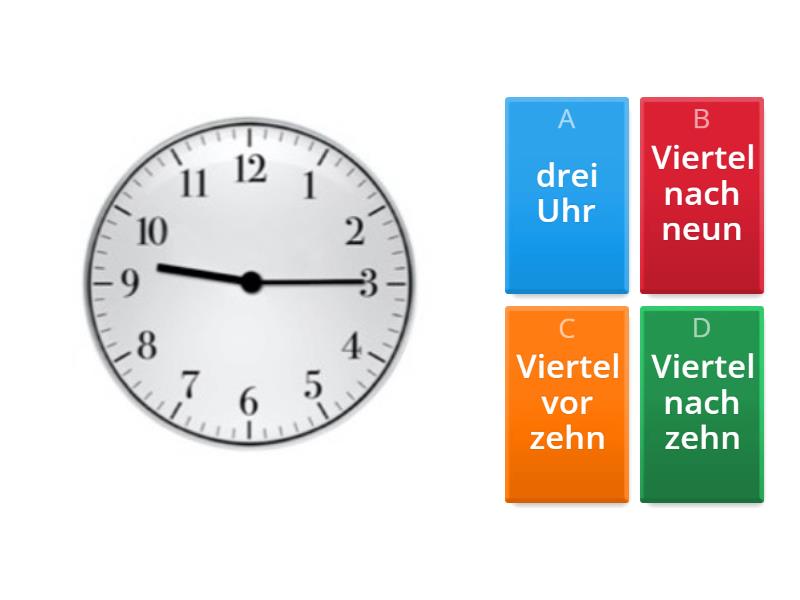 Uhrzeit - Quiz