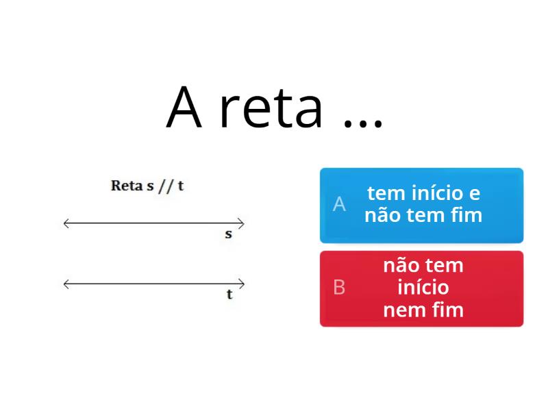 geometria ( reta ; segmento de reta e semi reta; relações entre retas ...