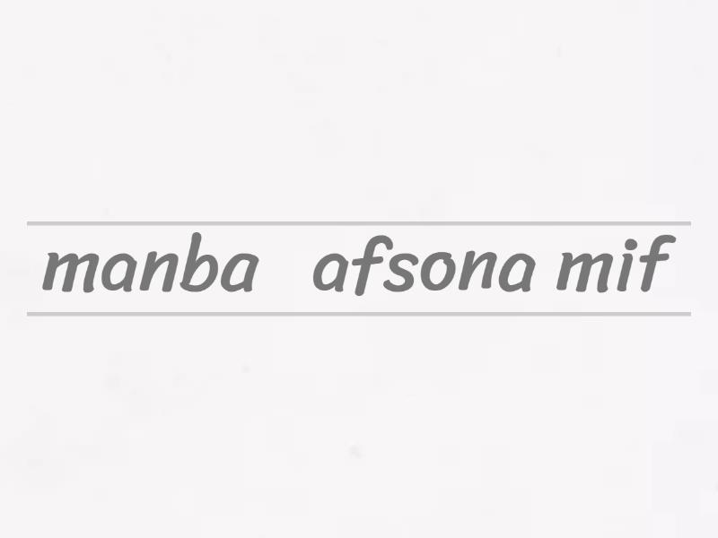 5 gunoh tarix - Unjumble