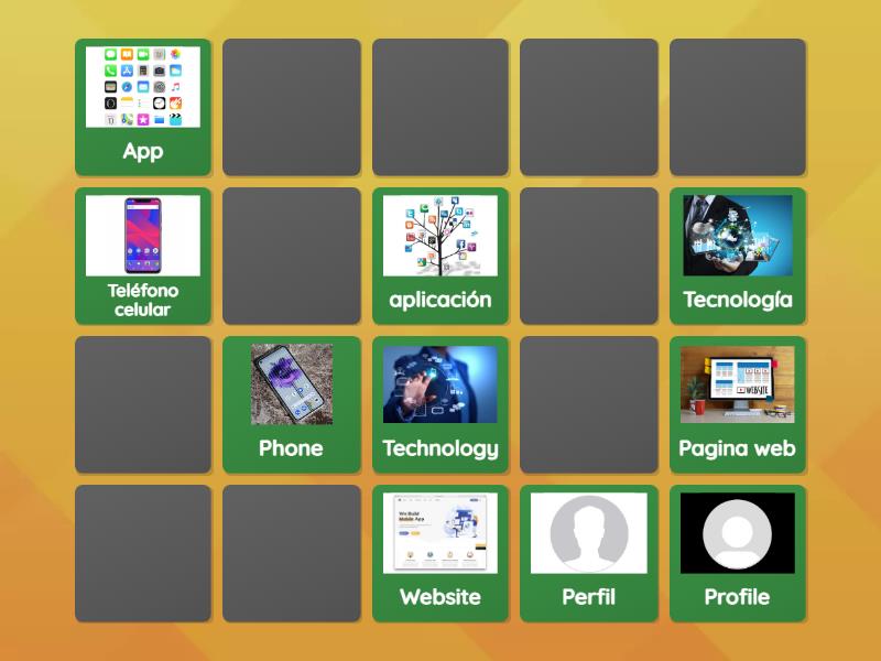 Technology and social media - Matching pairs