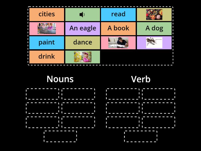 nouns vs verbs - Group sort