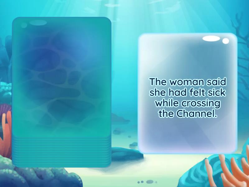 Reported Speech. 324 Make it direct - Speaking cards