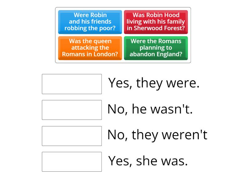 British Legends was / were - Match up