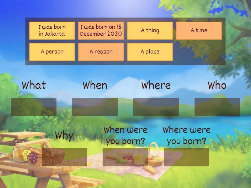 Question words - Group sort