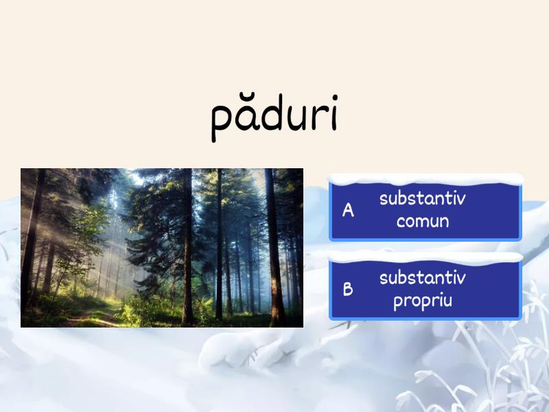 Analizează substantivele nr. 2 - Quiz