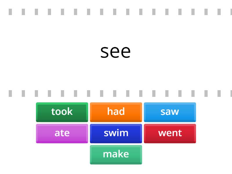 Sj 3 Past simple - irregular verbs - Find the match