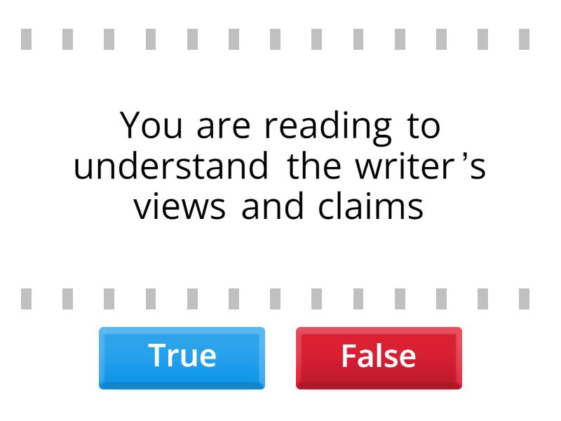 [IELTS Reading] Multiple Choice - True or false
