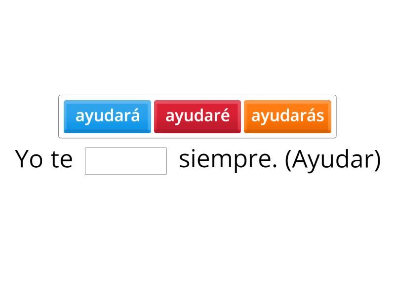 Futuro imperfecto de indicativo - verbos ayudar, ser, compartir ...