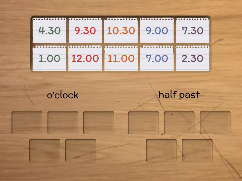 The time - Group sort