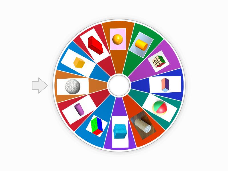 3D shape spinner BG - Spin the wheel