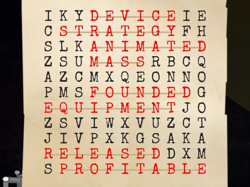 EAP Week 5 and 6. Find 8 words in the puzzle. - Wordsearch
