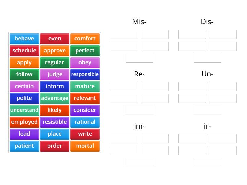 prefixes 2 - Group sort