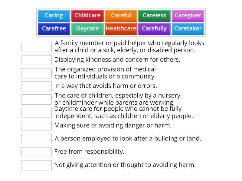 lesson 6 word families - Match up