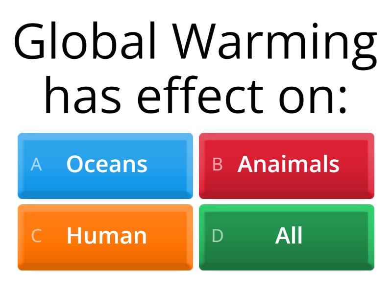 Global Warming - Quiz