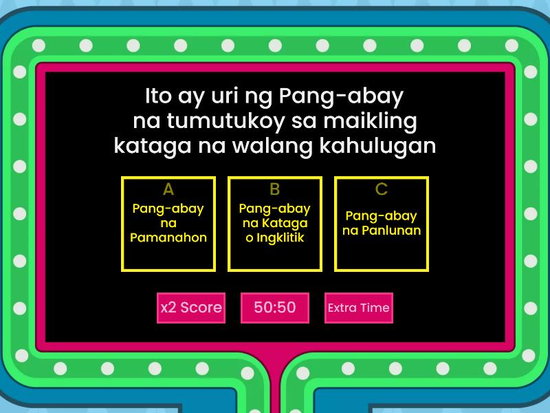 FILIPINO 4 - Gameshow quiz