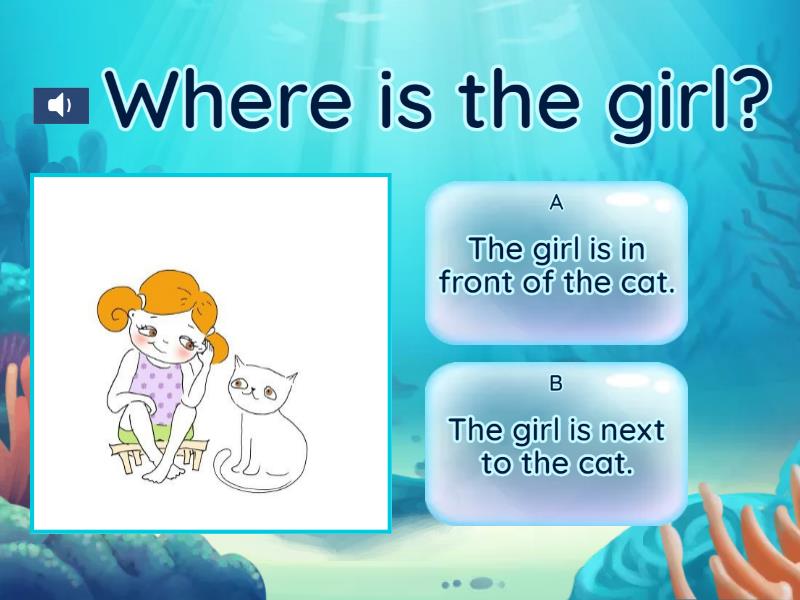 Prepositions of place 2 - Cuestionario