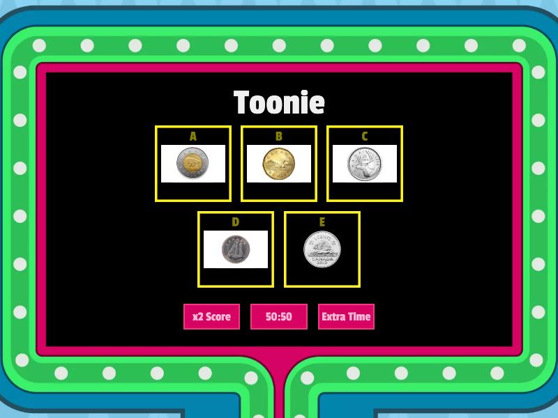 Canadian Money - Game Show Quiz - Gameshow quiz