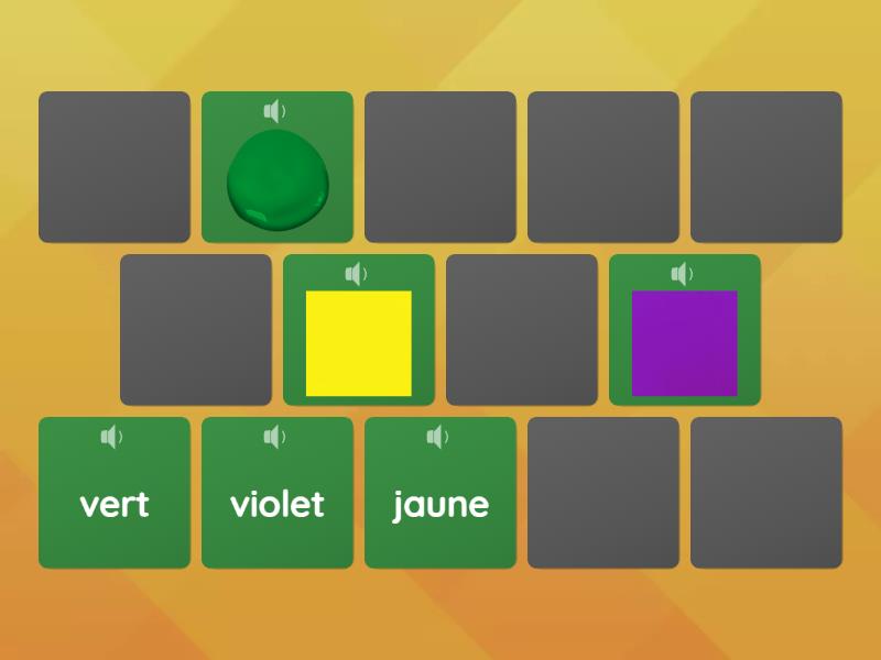 Easy Color Match Up - Matching pairs