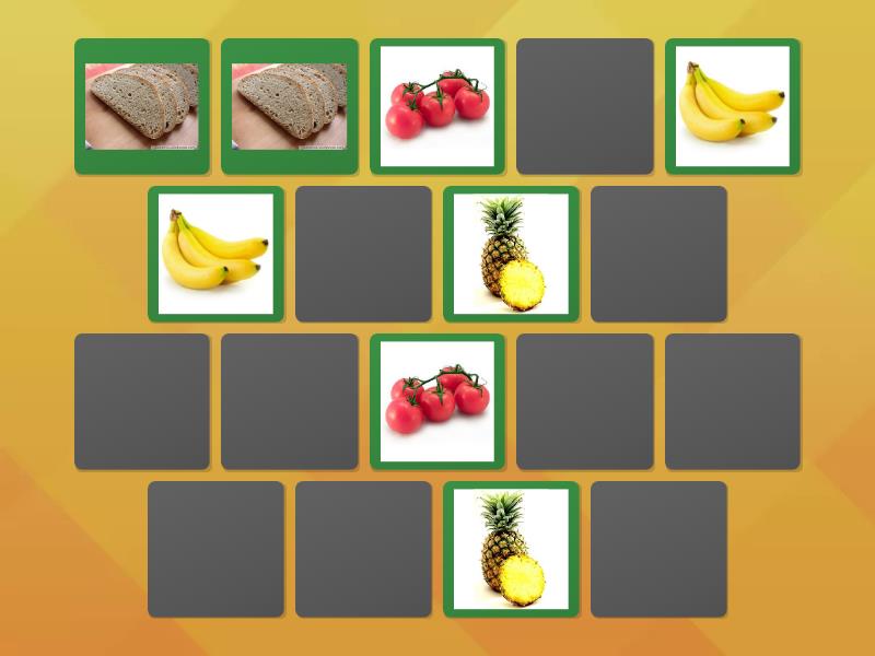 Hallo Anna 1 Kapitel 3 Lebensmittel Memory - Matching pairs