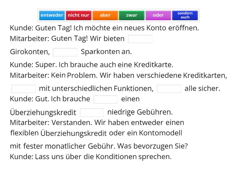 B1.1 L7: Zweiteilige Konjunktionen: "nicht nur, sondern auch", "zwar ...