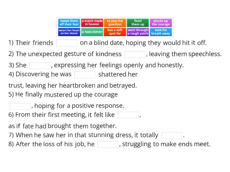 Fill out the gaps - Missing word