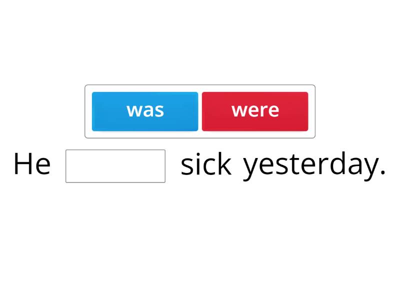pasado simple del verbo to be - Complete a frase