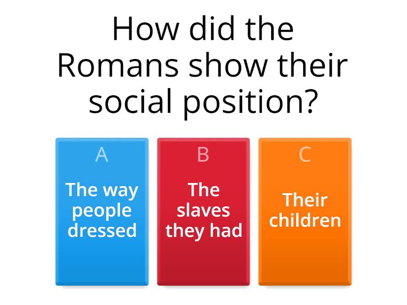 The Romans - Quiz