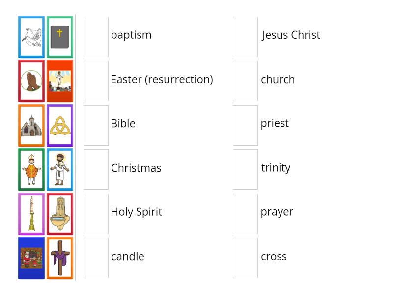 Christianity (matching symbols) - Match up