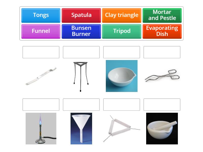 Match the scientific equipment Level 1 - Match up
