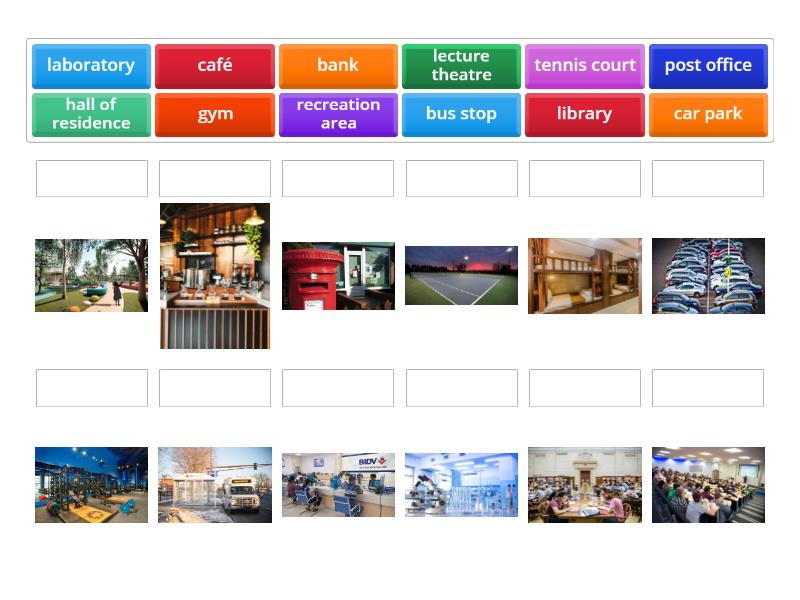 Pre-IELTS Unit 2 places - Match up