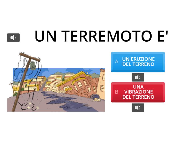 TERREMOTI E NORME DI COMPORTAMENTO - Quiz