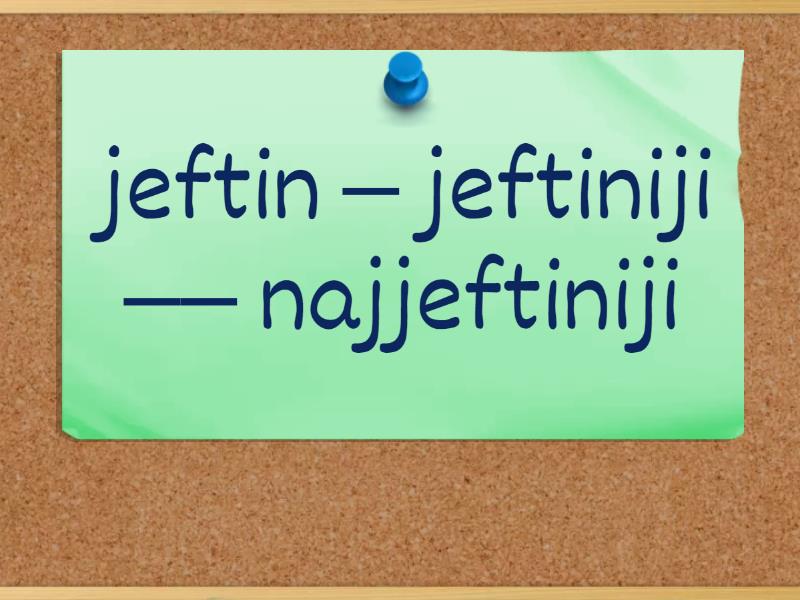 Wider World 1 Comparison of adjectives (Serbian) - Flash cards