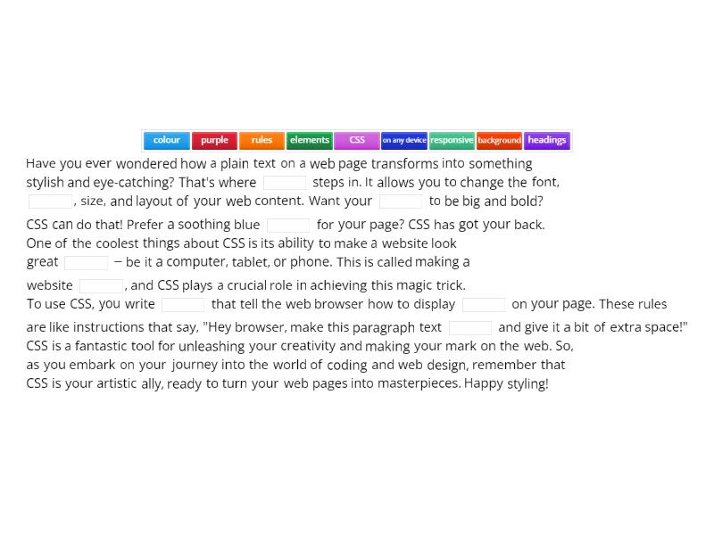CSS 3 - Missing word