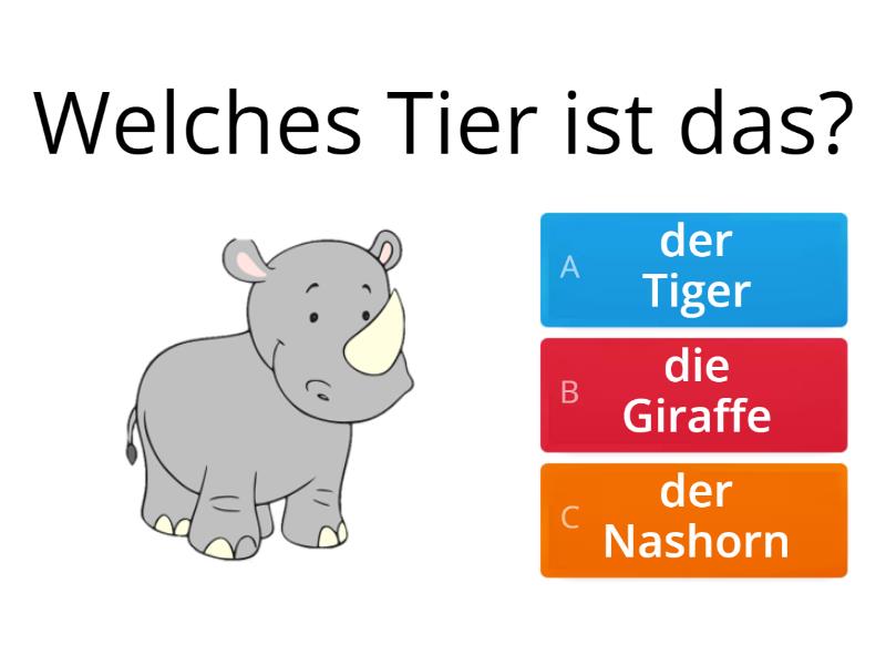 Welches Tier ist das? - Quiz