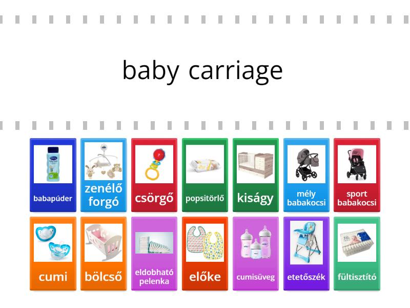 Baby vocabulary - Find the match