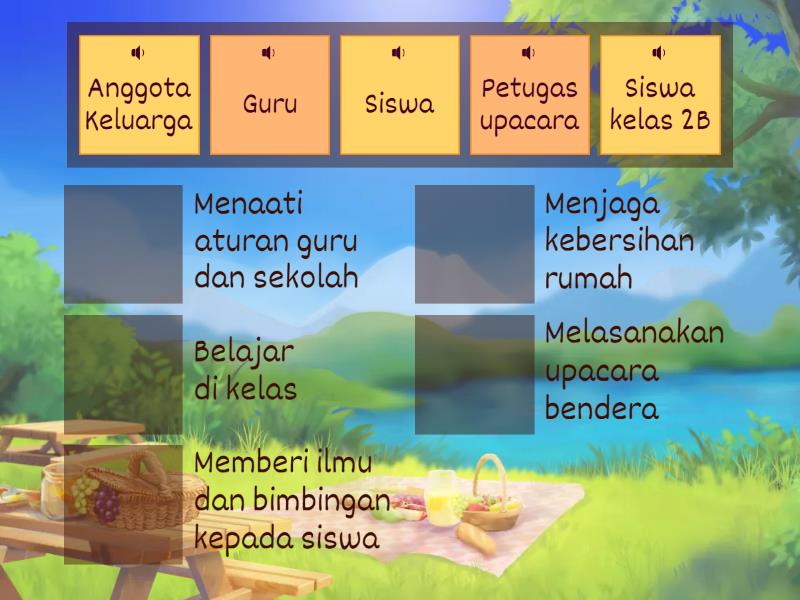 Make a match Peran dan tugasnya - Match up