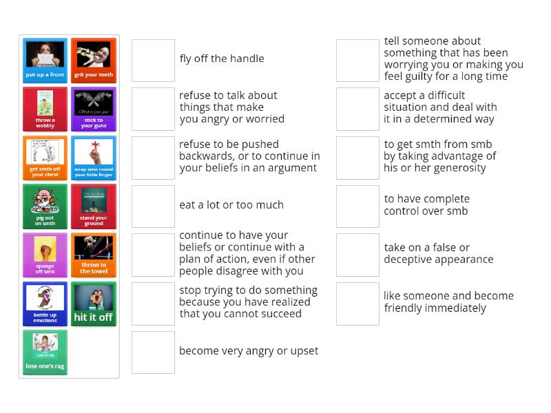 timesaver idioms p62-63 - Match up