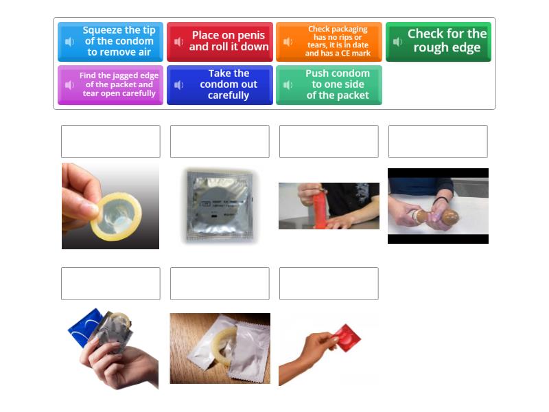 Using a condom - Match up