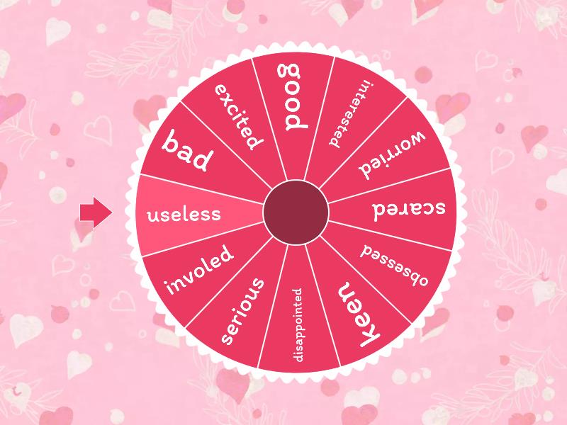 Adjectives with preposition. Random Wheel - Spin the wheel
