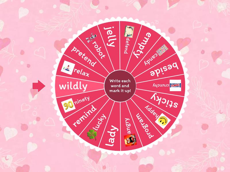 Phonics Wheel - Spin the wheel