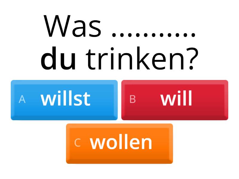 Modalverben A1 - Quiz