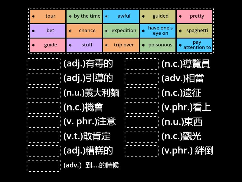 Level 4 Voc Match Up