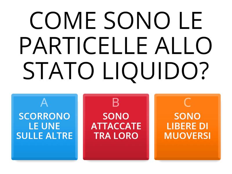 STATI DELLA MATERIA - Quiz